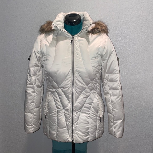 a.n.a | Jackets & Coats | Ana Faux Fur Trim Hooded Puffer Quilted ...